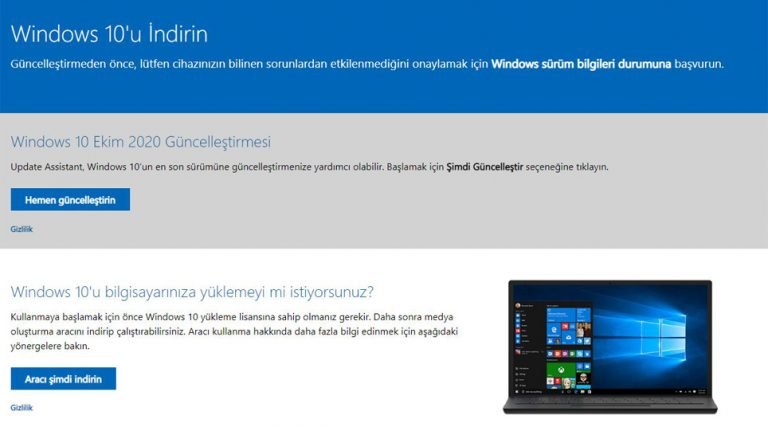 Windows 10 21H1 ISO indirme Adımları - Technica Blog