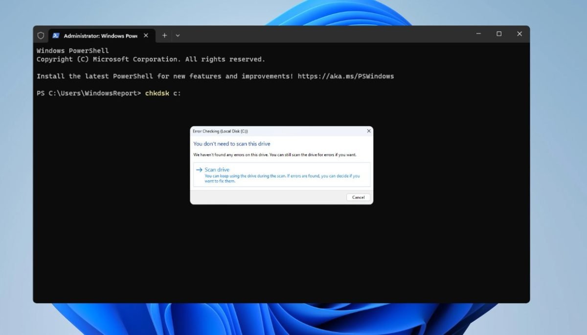 Windows 11 CHKDSK Komutu Kullanımı - Disk hataları